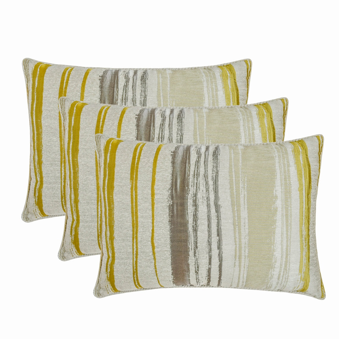 Yellow Jacquard Lumbar Pillow Cover, Pigment Puddle – The HomeCentric