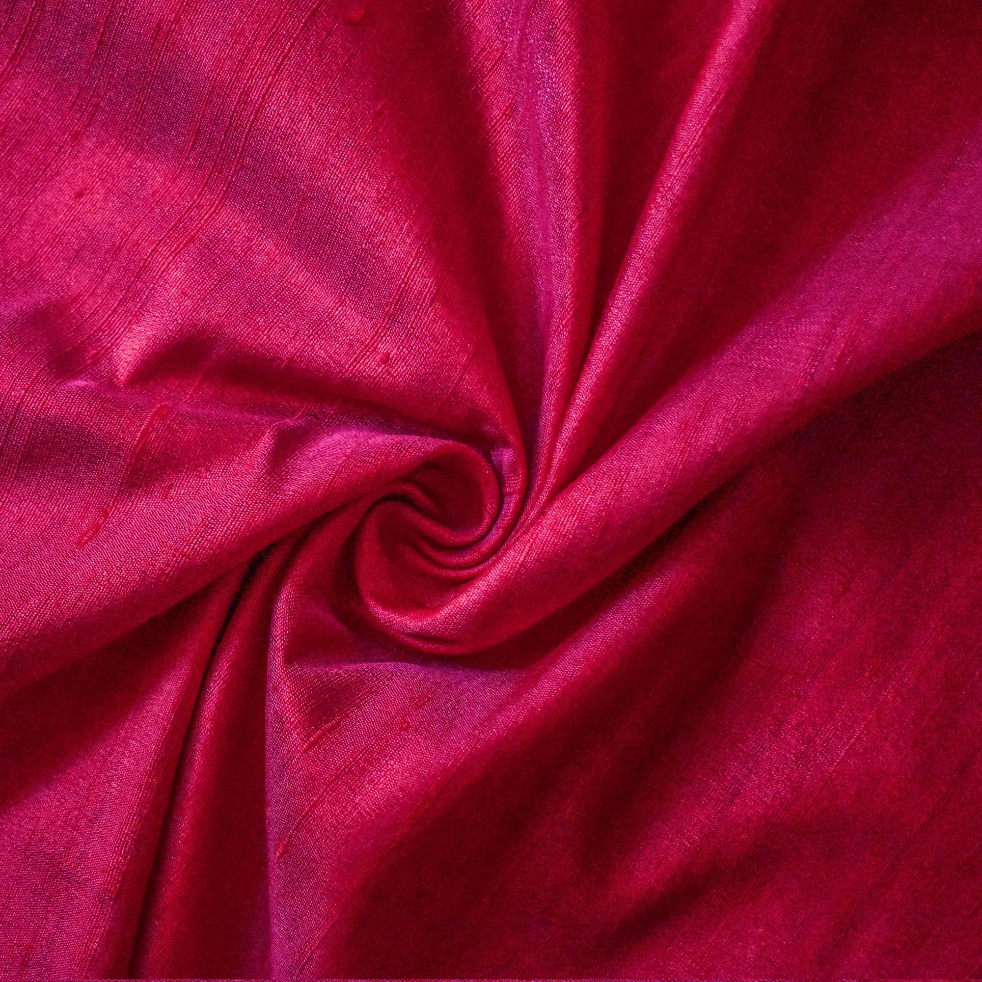 Cerise Pink Silk Dupioni Fabric by the Yard, Pink Silk Fabric – The ...