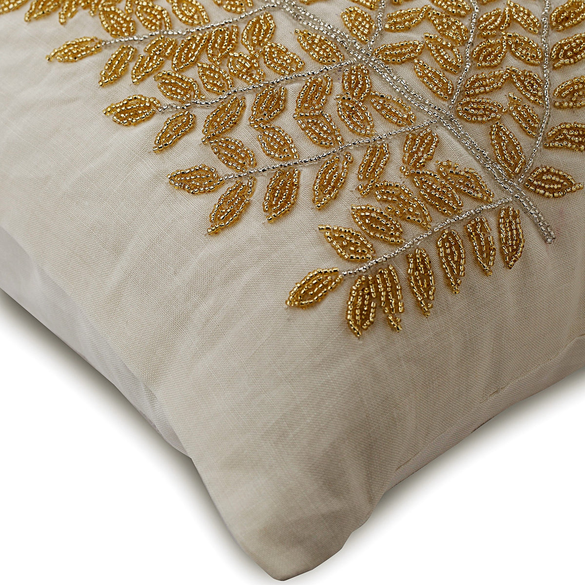 Ivory Cotton Linen Throw Pillow Cover, Binary Tree Home – The HomeCentric