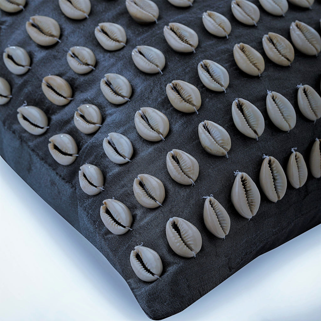 Blue Silk Throw Pillow Cover, Bohemian Shells – The HomeCentric