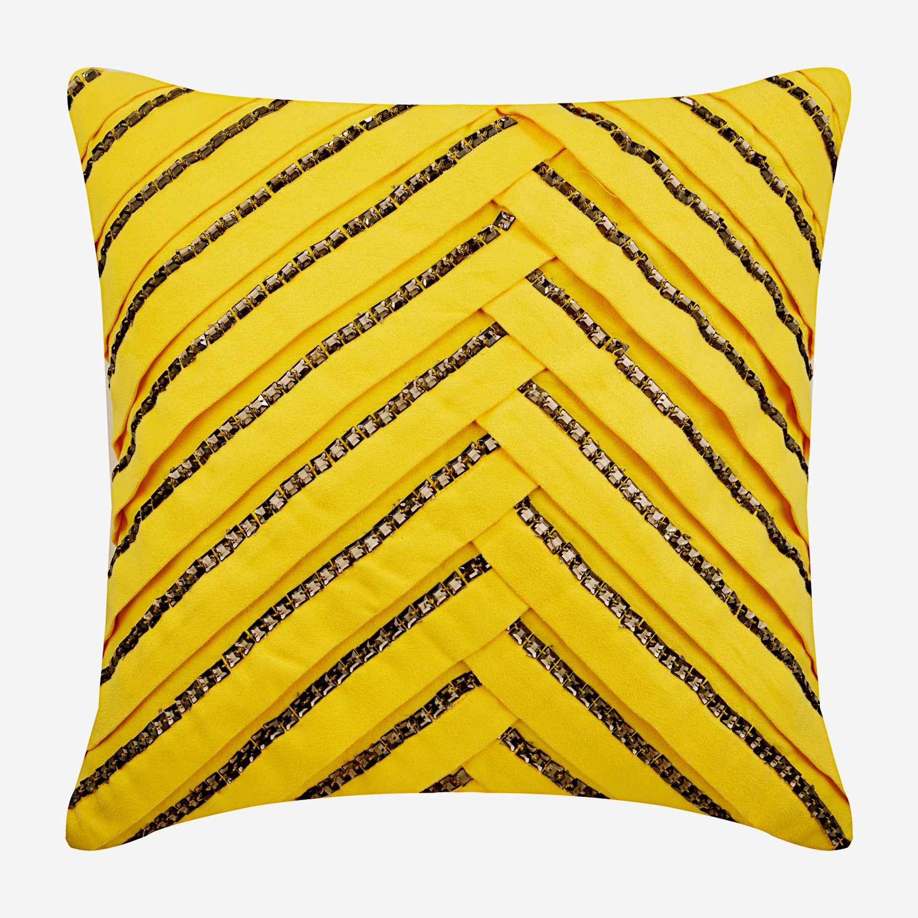 yellow patterned cushions