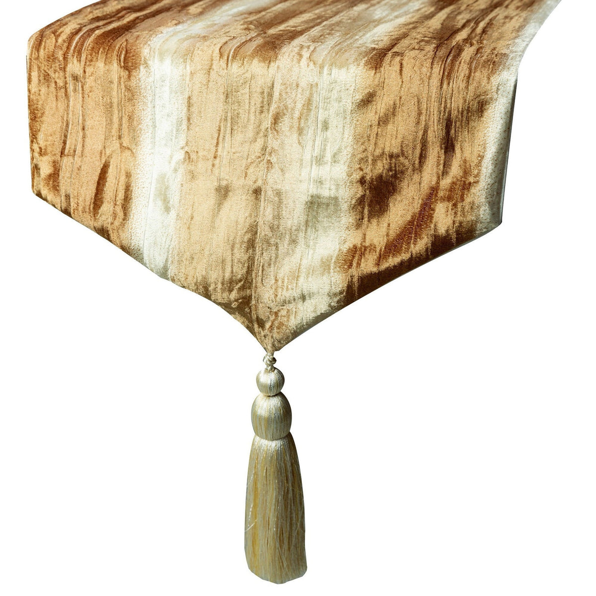 Gold Velvet Decorative Table Runner, Ombre Treasure – The HomeCentric