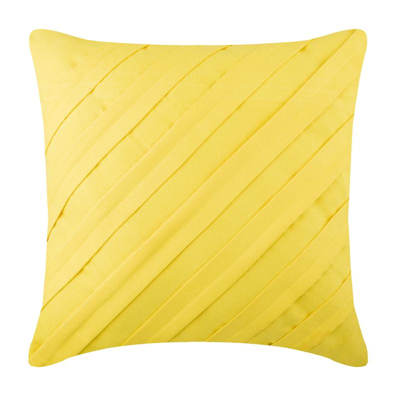Yellow Faux Suede Throw Pillow Cover, Contemporary Yellow – The HomeCentric