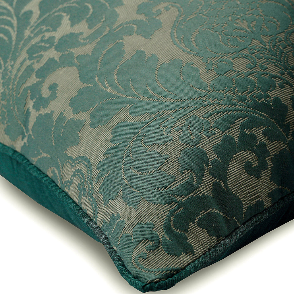 Blue Jacquard Silk Throw Pillow Cover, King Damask – The HomeCentric