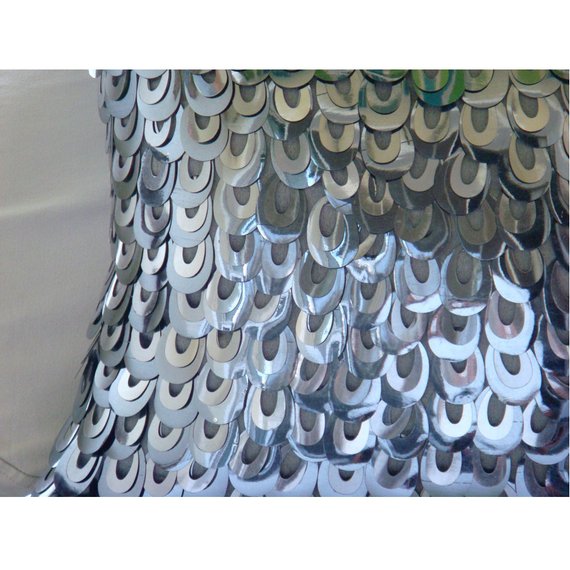 Silver Art Silk Decorative Euro Sham, Metallic Scales – The HomeCentric