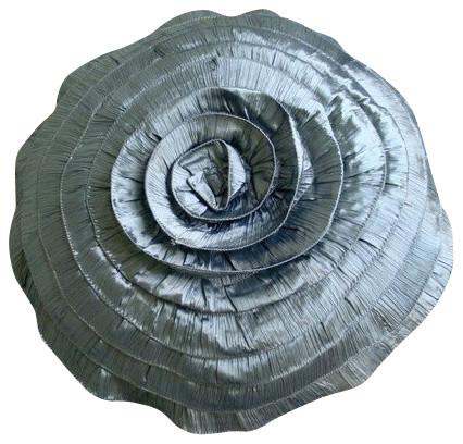 Crushed Art Silk Rust Round Decorative Pillow Cover - Rust Rose – The ...